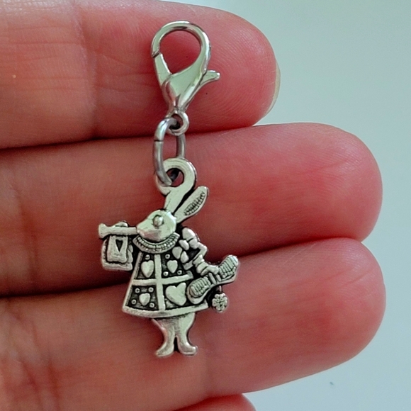 Hand Crafted | Jewelry | Rabbit Alice In Wonderland Planner Charm C ...
